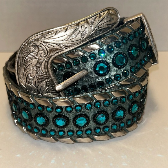 Kippys | Accessories | Kippys Blue Swarovski Iconic Western Cowboy ...